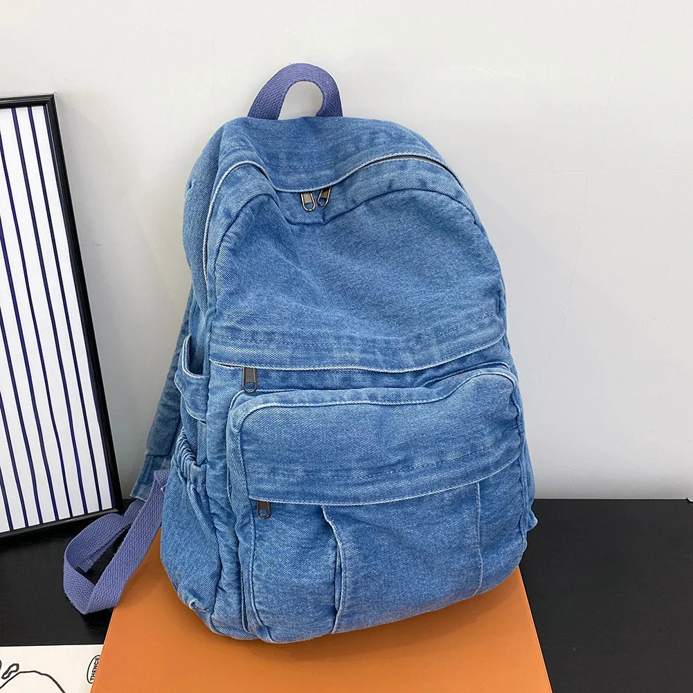 DenimTrek - Grosser Vintage-Denim-Rucksack – Nova Zurich